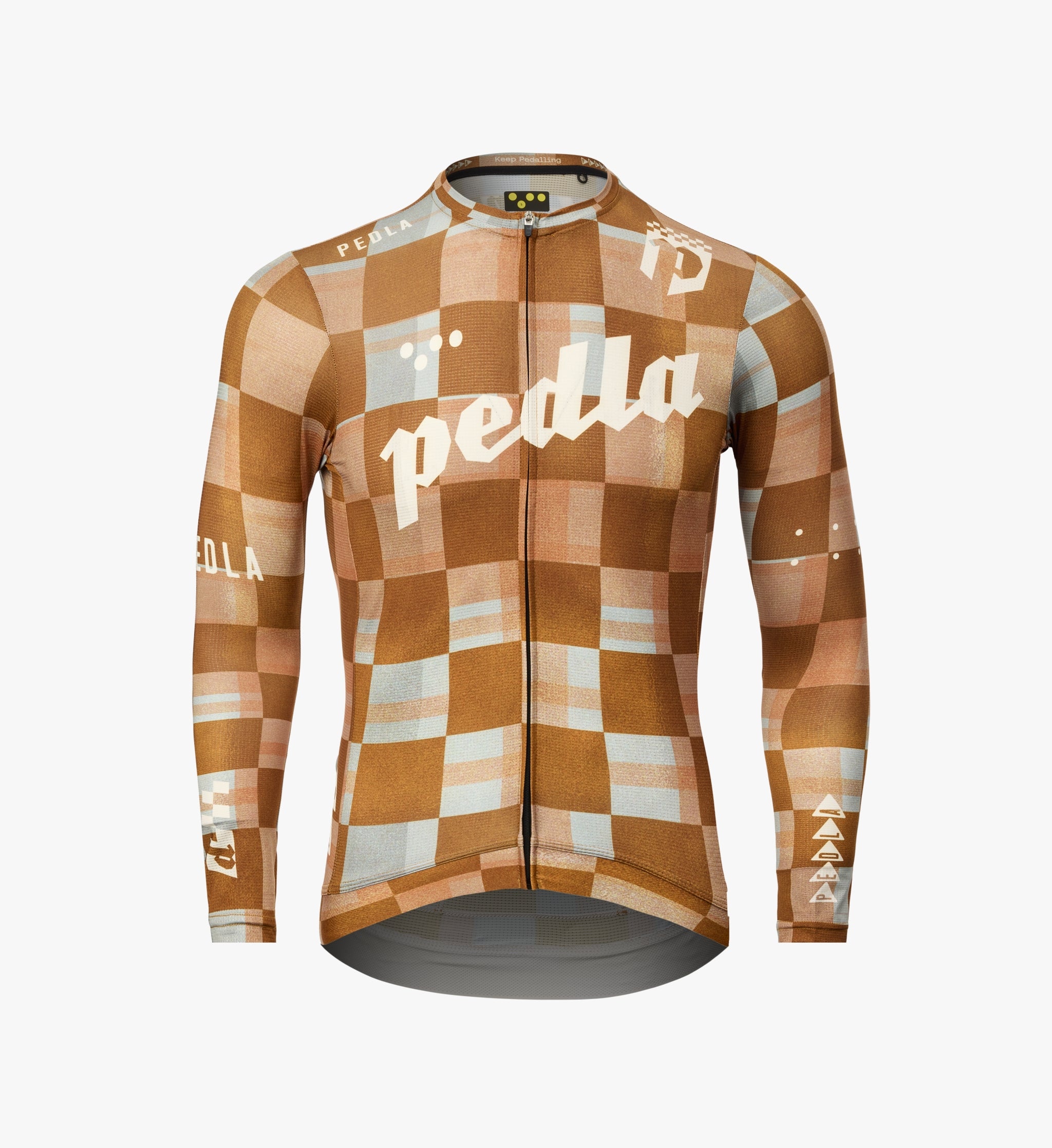 Heritage Men's Classic cycling jacket Checkers Amber Orange – The Pedla